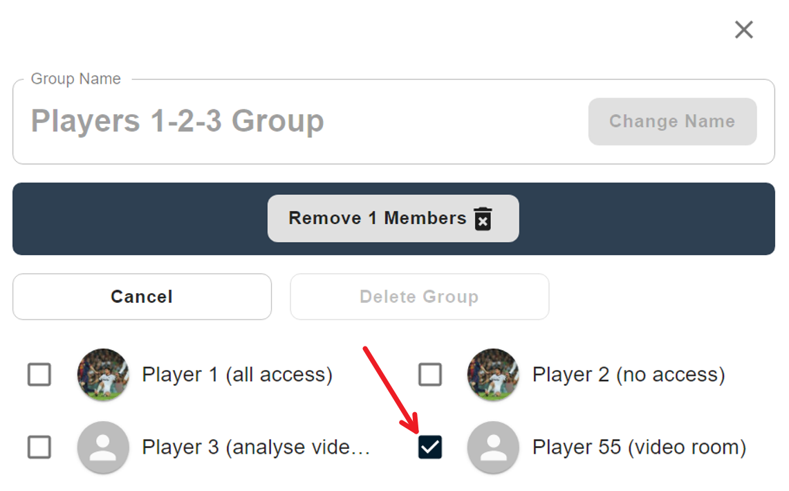 Groups | How to Delete Member from Group – Coach Logic Help desk