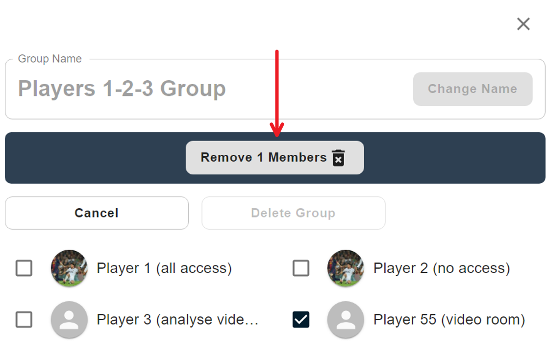 Groups | How to Delete Member from Group – Coach Logic Help desk